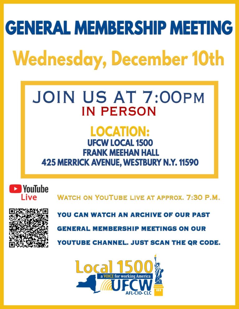 Home Page – UFCW Local1500